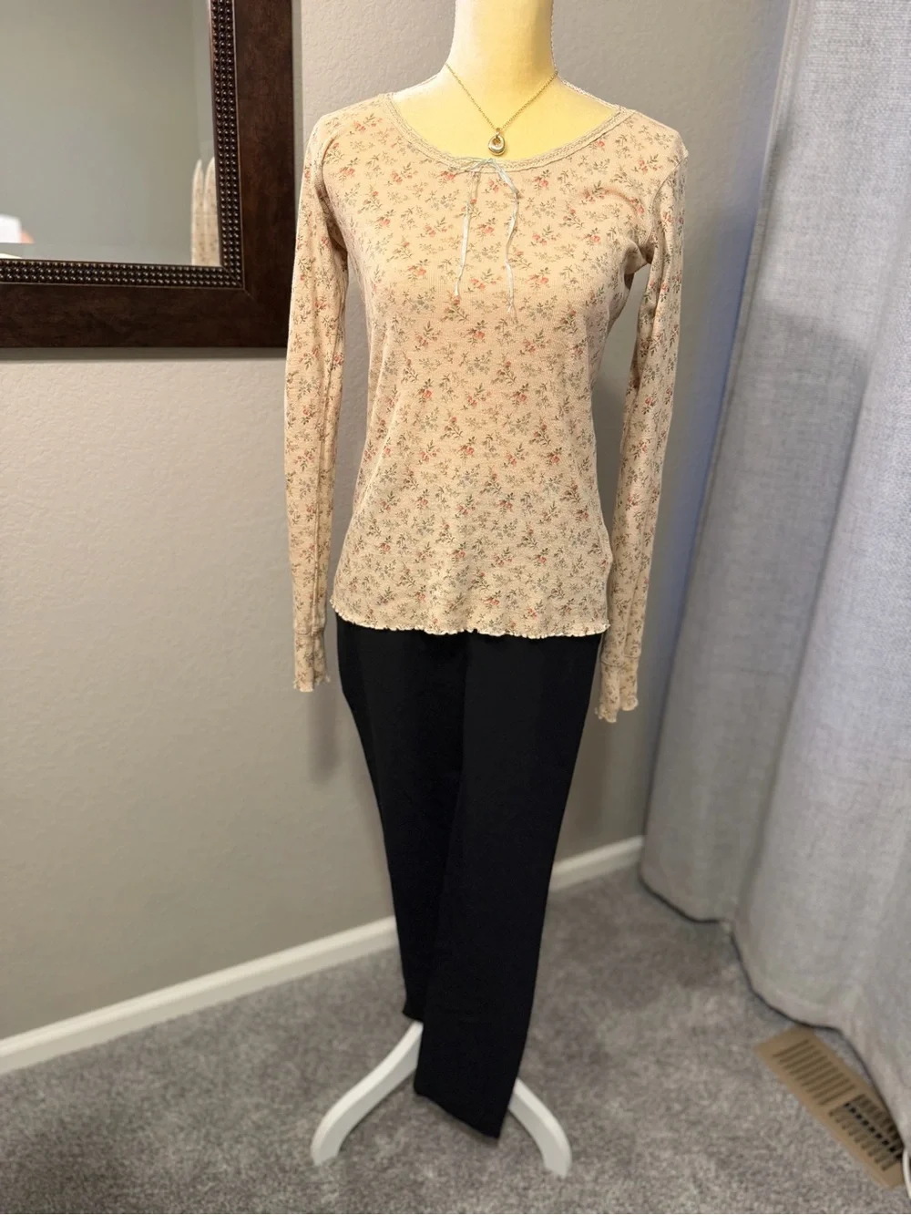 Ralph Lauren | Tops | Ralph Lauren Waffle Knit Cream Knit Top Delicate ...